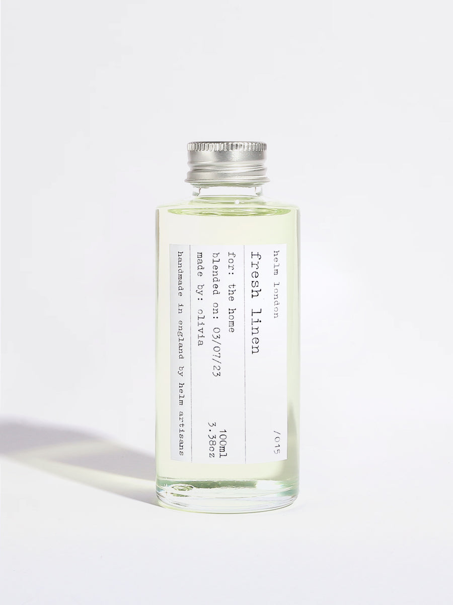 Fresh Linen Reed Diffuser - 100ml Refill | Helm London